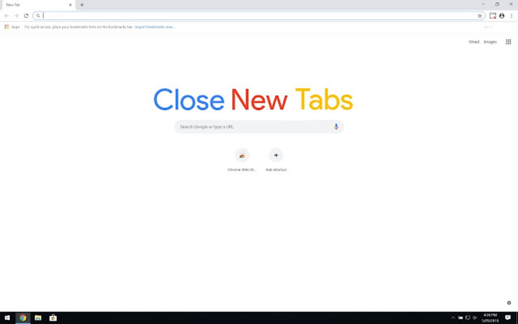 Close New Tabs for Google Chrome - Extension Download