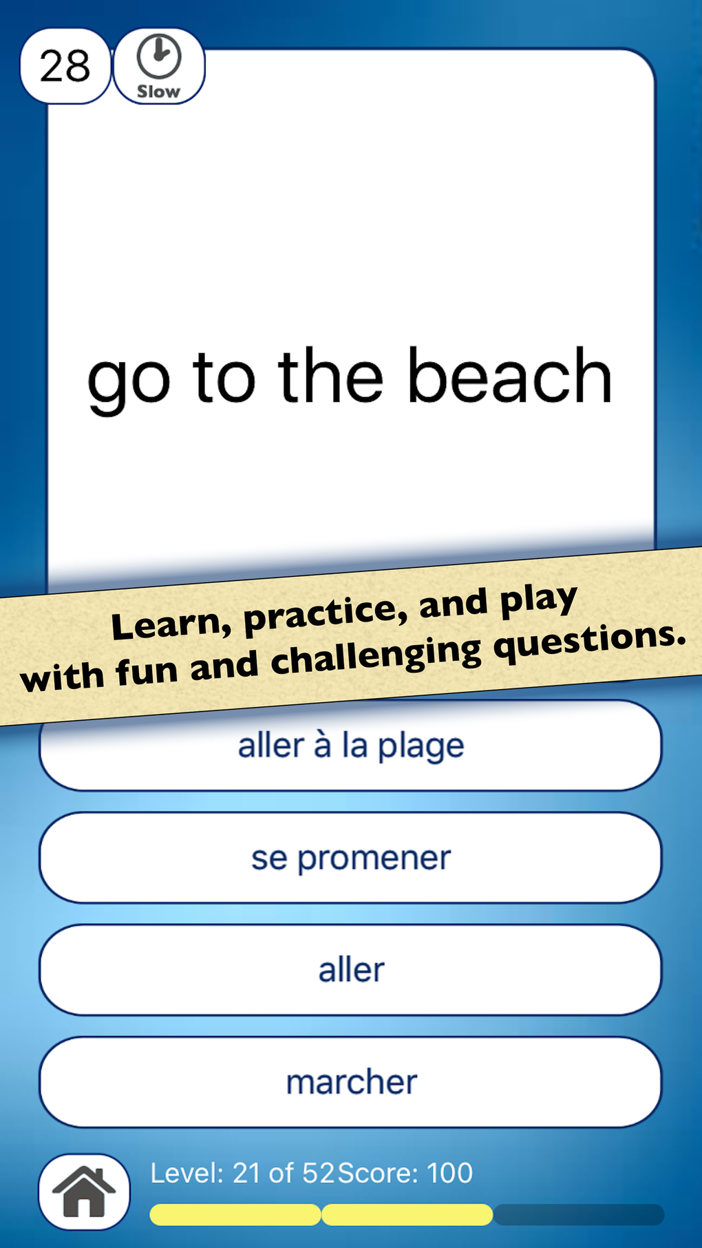 French Vocabulary Practice for iPhone - Download