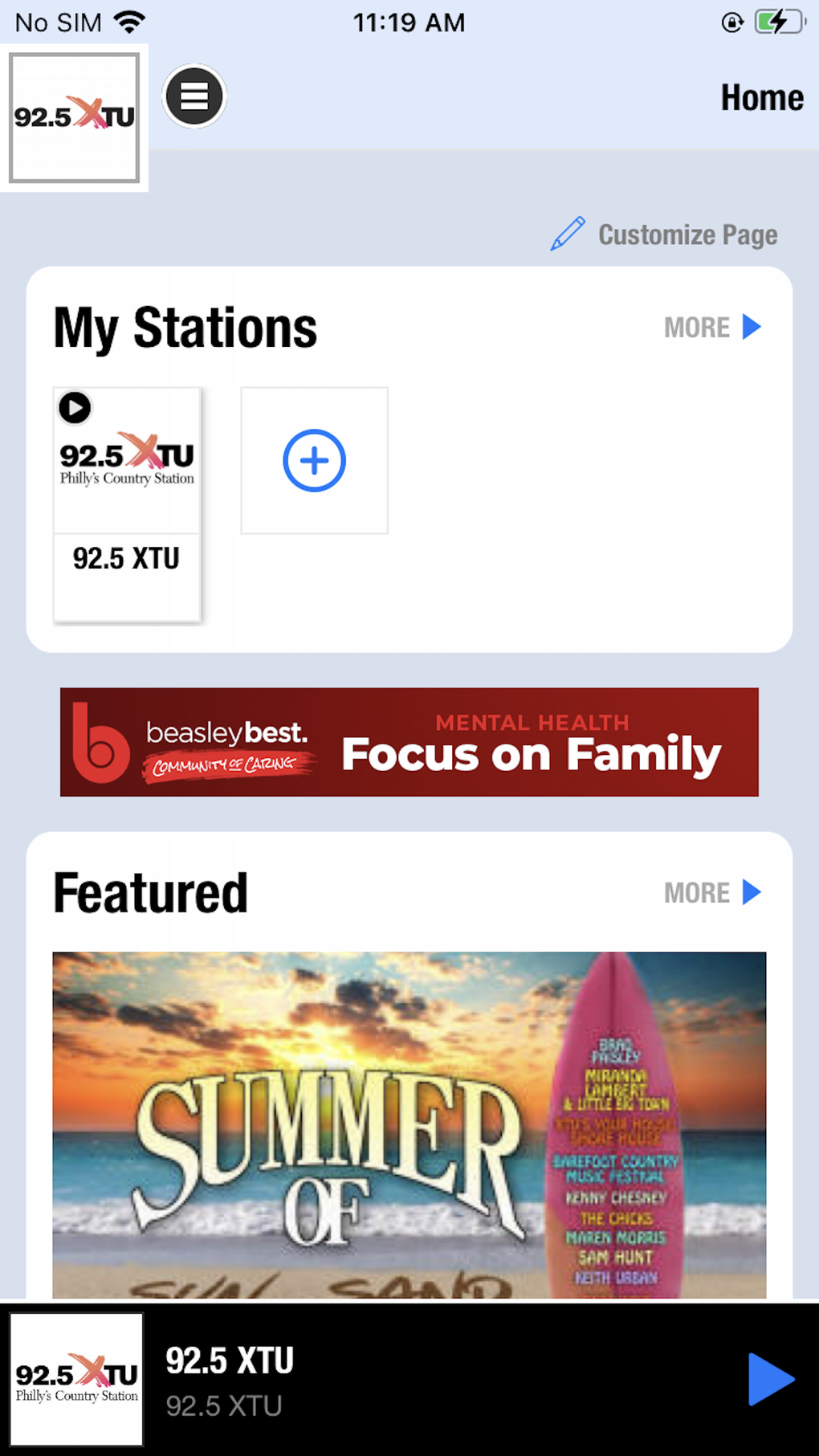 92.5 XTU for iPhone - Download