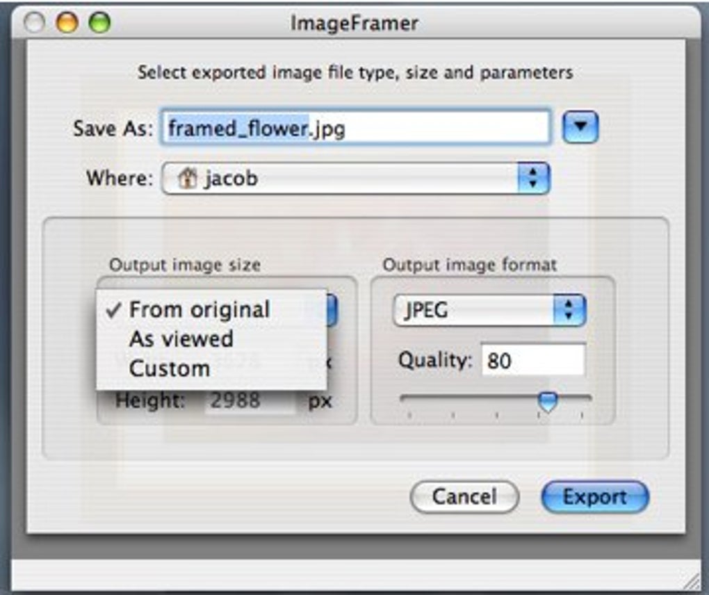 Image Framer para Mac - Download