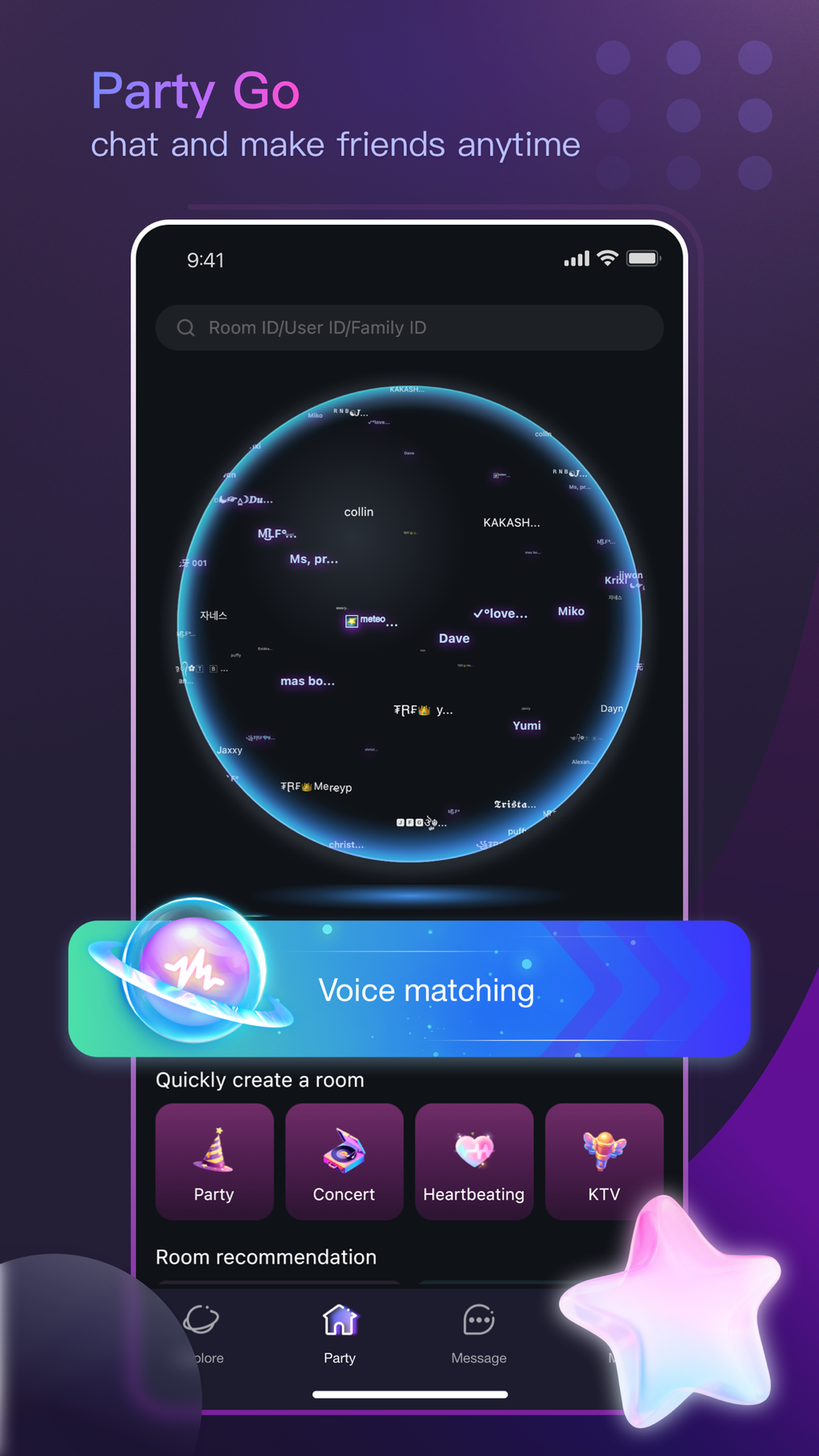 Party Go -Real-time Voice Chat para iPhone - Descargar