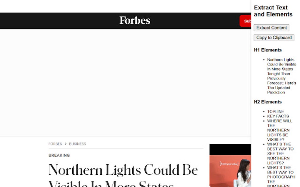 Text & Element Extractor สำหรับ Google Chrome - ส่วนขยาย ดาวน์โหลด