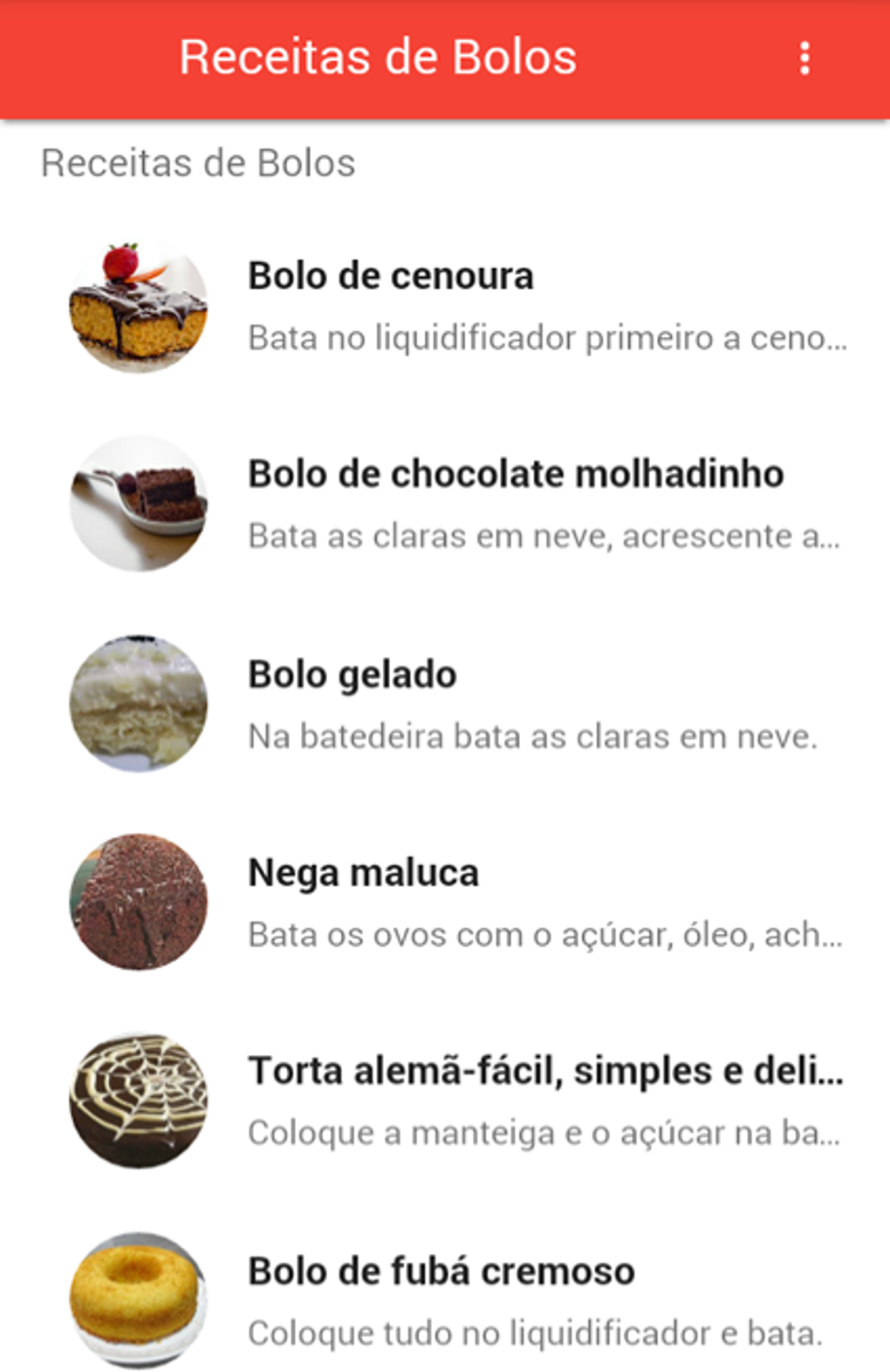 Receitas De Bolos APK for Android - Download