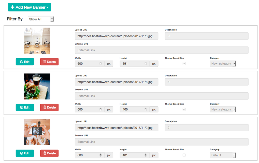 Random Banner for WordPress - Download