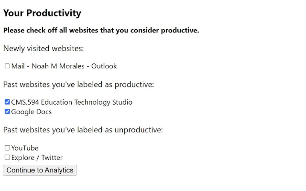 Productivity Pal para Google Chrome - Extensión Descargar