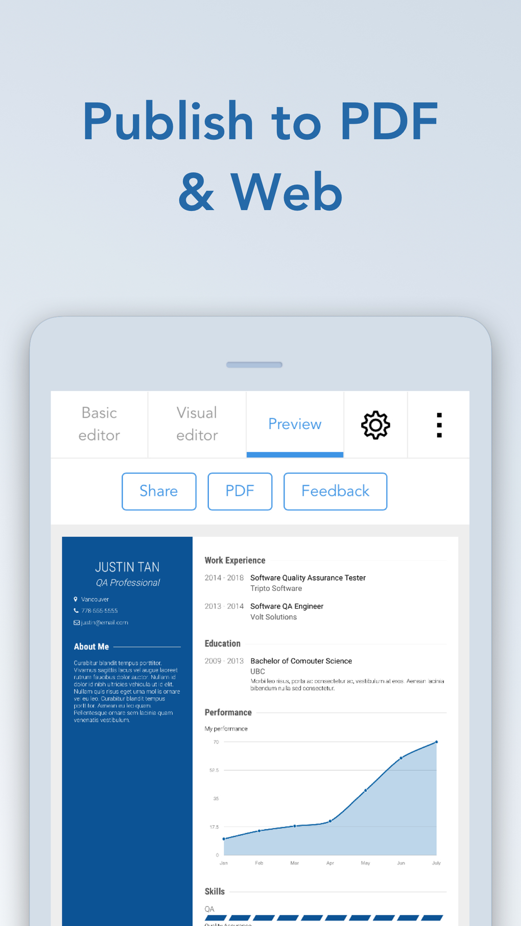 VisualCV Resume Builder For IPhone Download