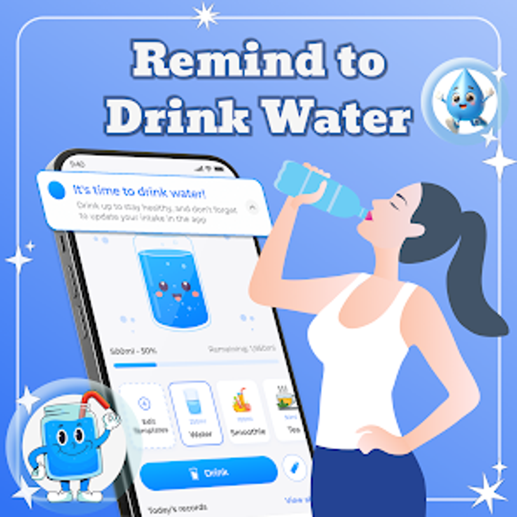 Android 용 WaTrack: Drink Water Reminder - 다운로드