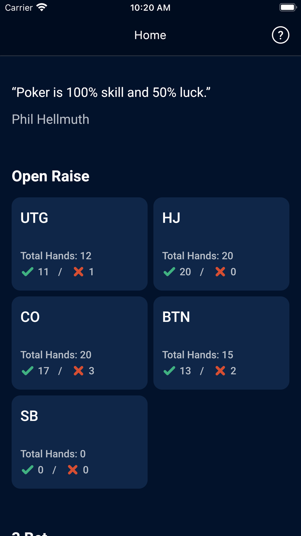 GTO Preflop - Texas Holdem for iPhone - Download