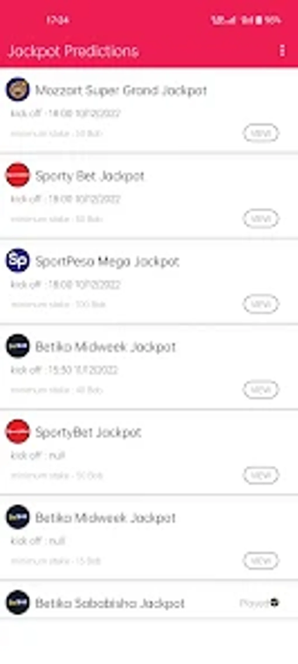 Jackpot Predictions pour Android - Télécharger