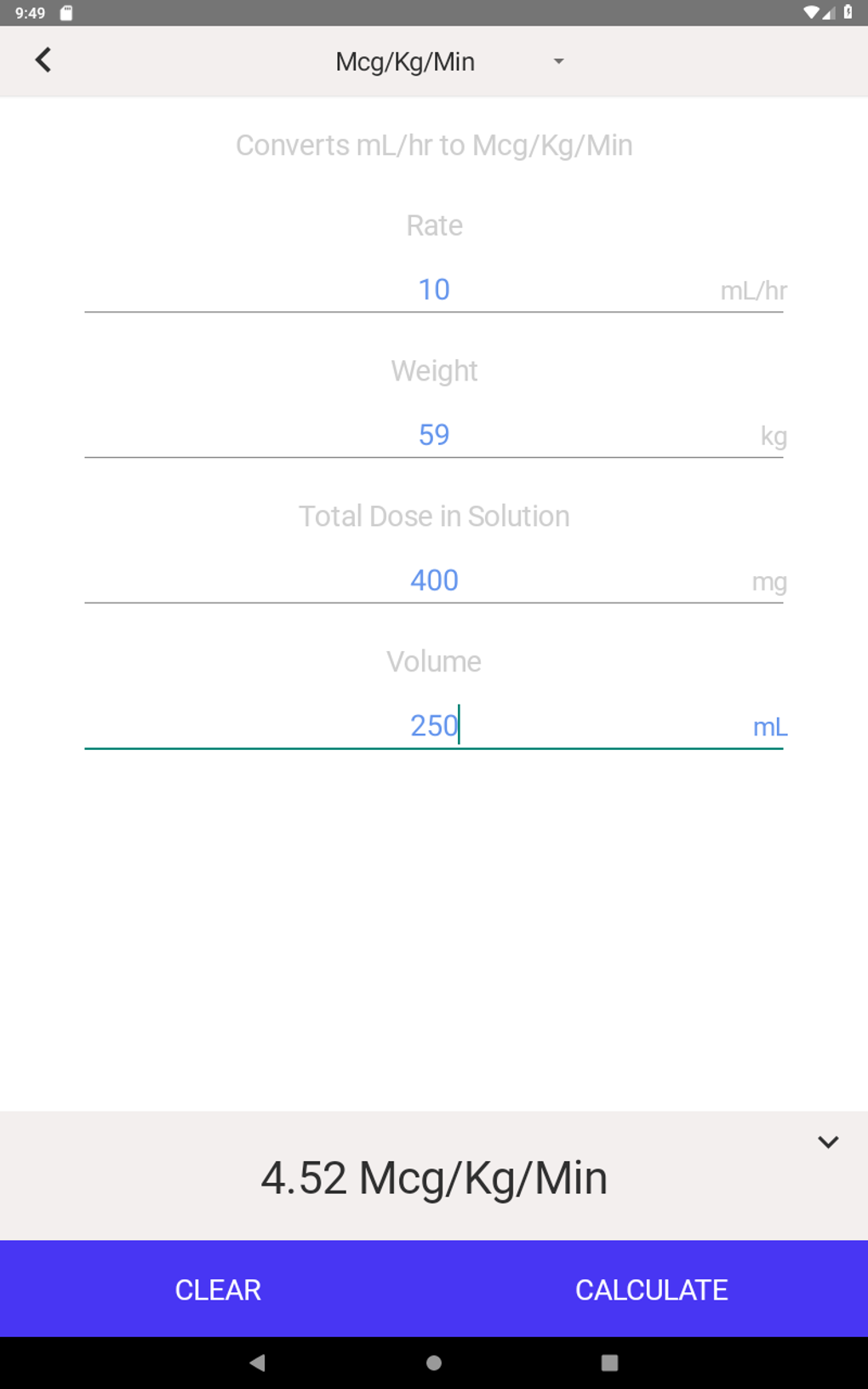 IV Infusion Calculator APK Para Android Descargar