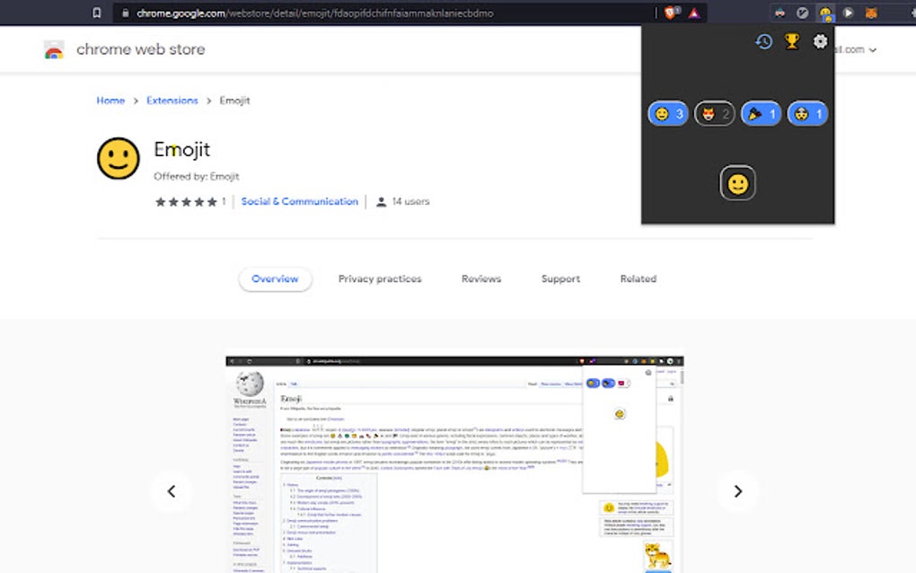 Emojit for Google Chrome - Extension Download