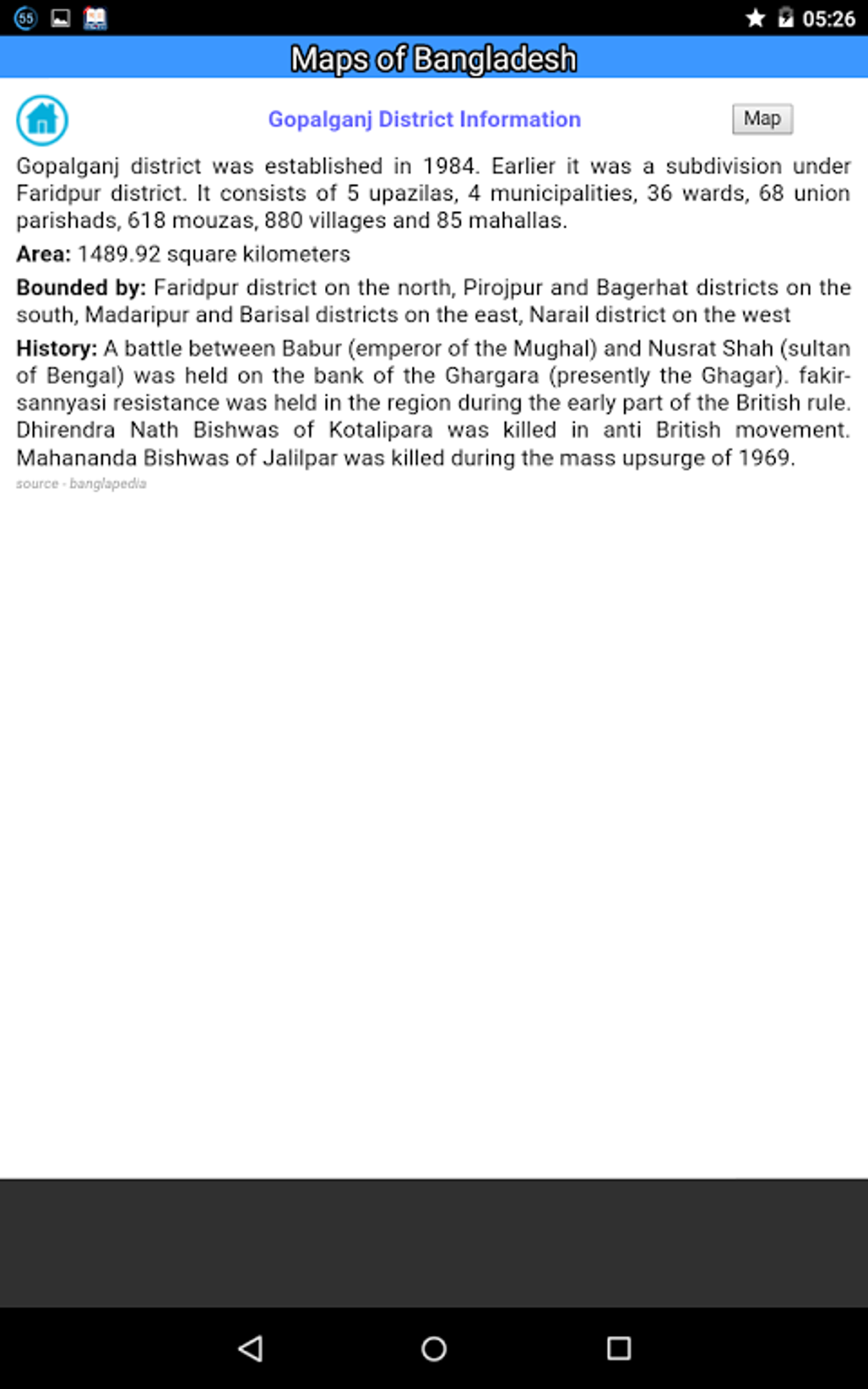 Android 용 Maps of Bangladesh APK - 다운로드