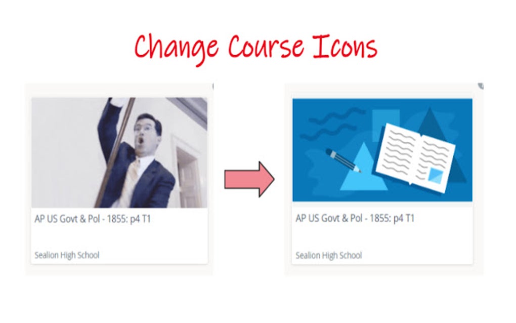 Schoology Course Icon Remover for Google Chrome - Extension Download
