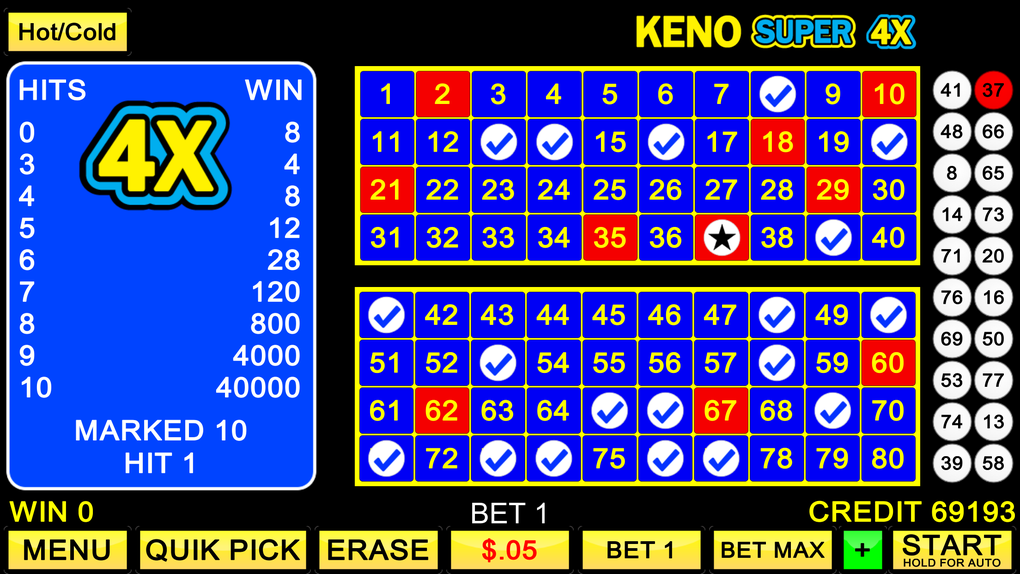 Keno Super 4X para iPhone - Descargar