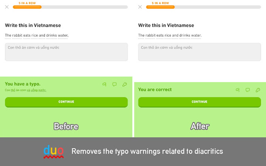 Duolingo Unicode Normalizer for Google Chrome - Extension Download