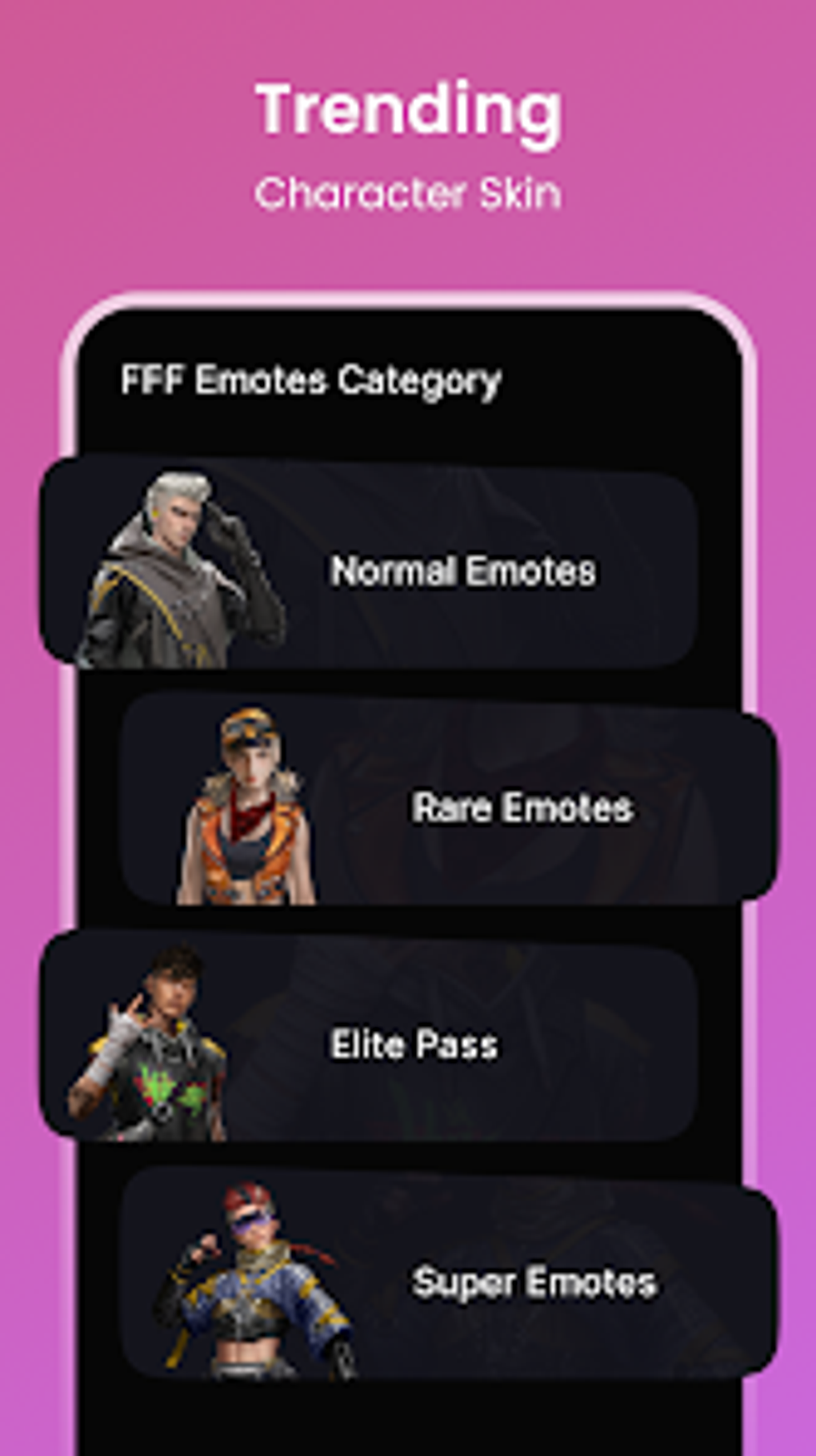 FFF FF Skin Tools Emotes for Android - Download