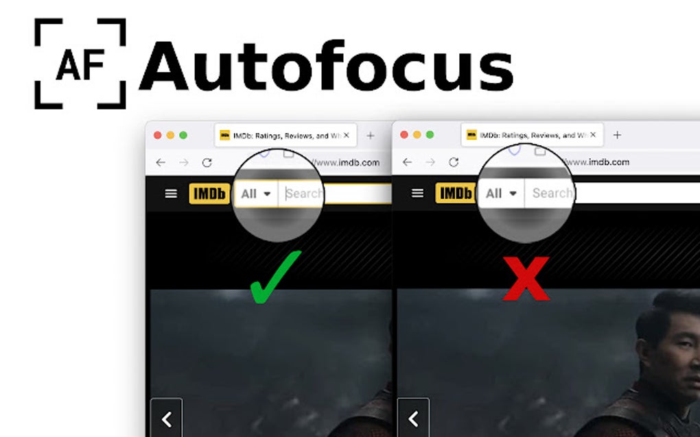 Autofocus for Google Chrome - Extension Download