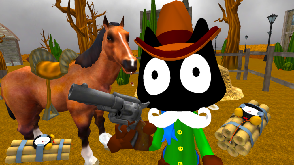 Cat Cowboy. Neighbor Escape para iPhone - Descargar