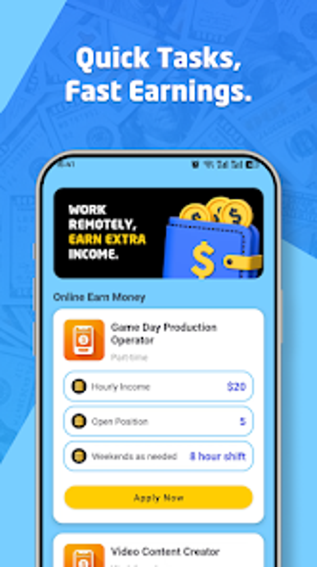 Android 용 Quick Earn: Earn Job Online - 다운로드