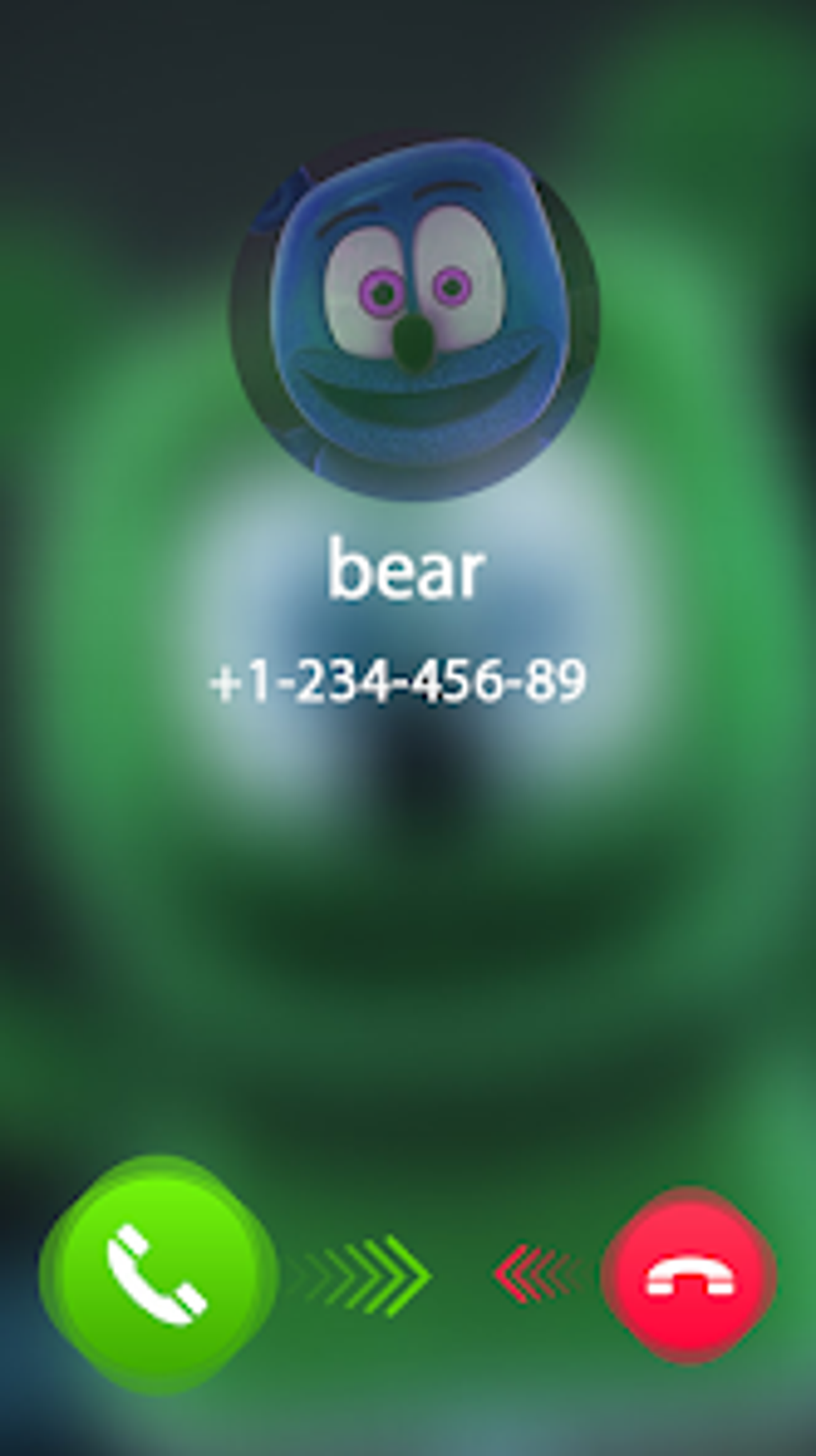 Green Bear Caller Screen for Android - Download