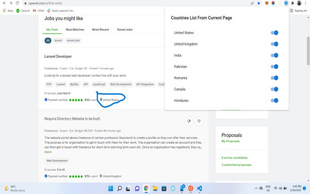 Filter upwork projects Google Chrome 용 - 확장 프로그램 다운로드