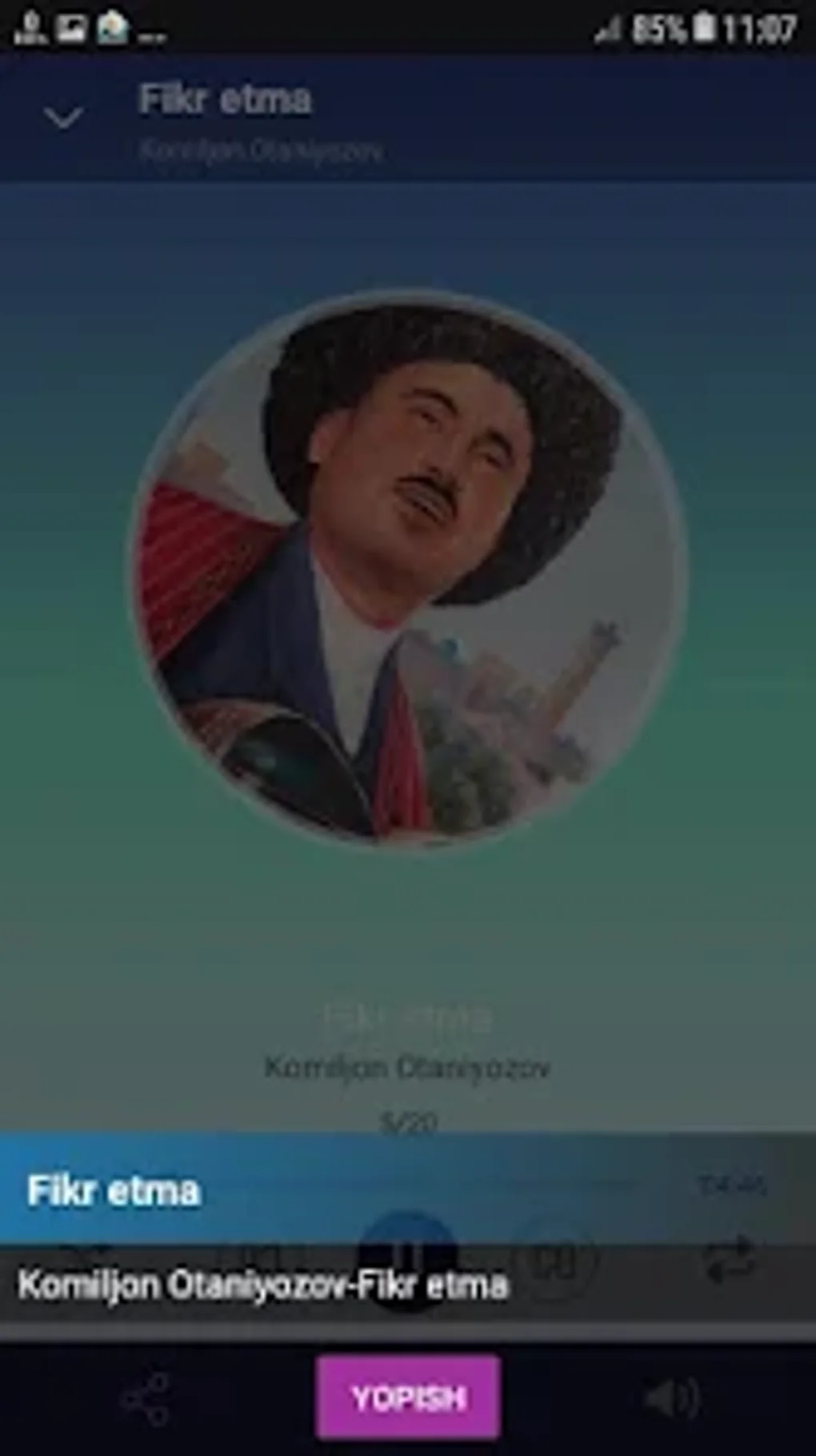Komiljon Otaniyozov qoshiqlar pour Android - Télécharger