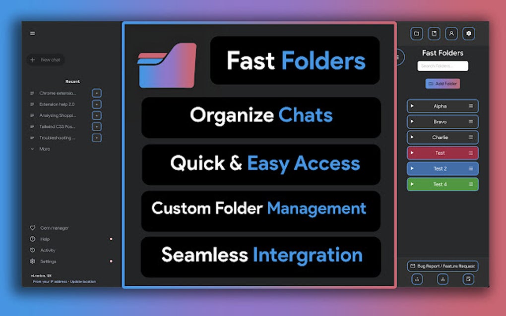 Google Gemini Folders & Chat organizer - Fast Folders para Google ...