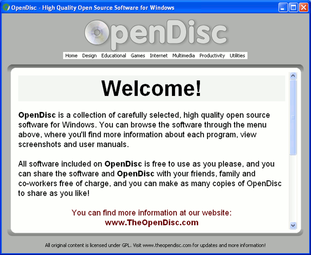 OpenDisc - Download