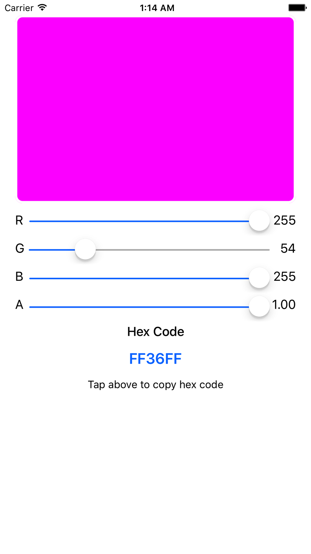 RGB Color App RGB Value Converter Hex Color Code Para IPhone Download