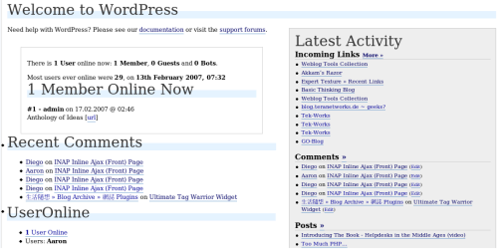 WordPress 용 Dashboard Editor - 다운로드