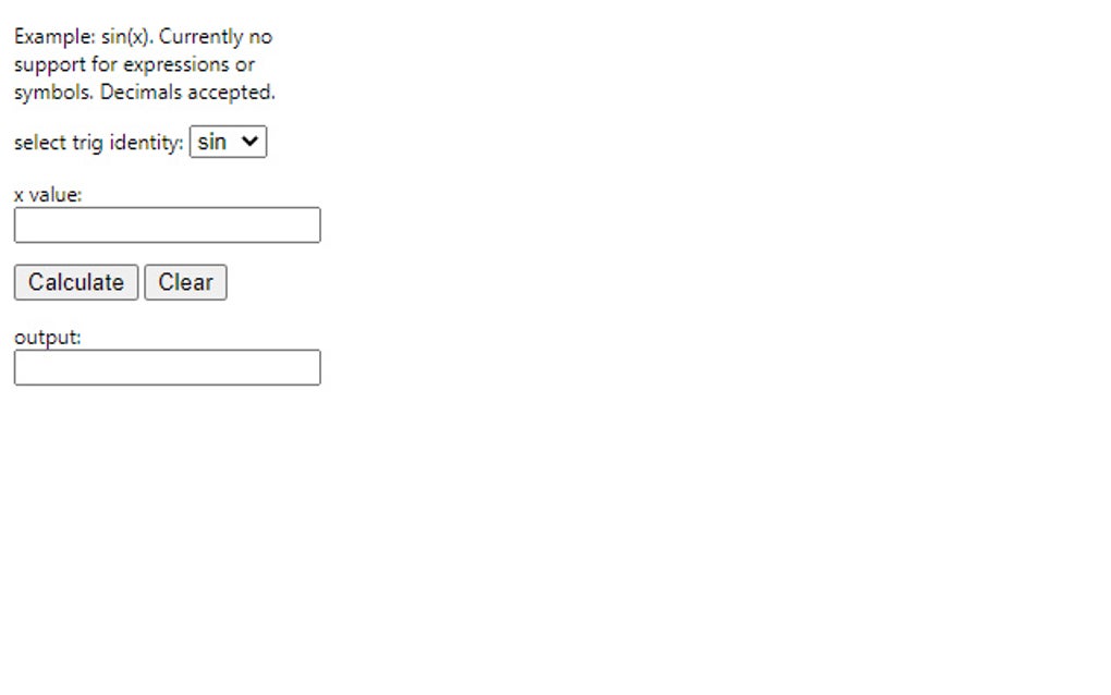 Trig Identities Calculator cho Google Chrome - Tiện ích mở rộng Tải về