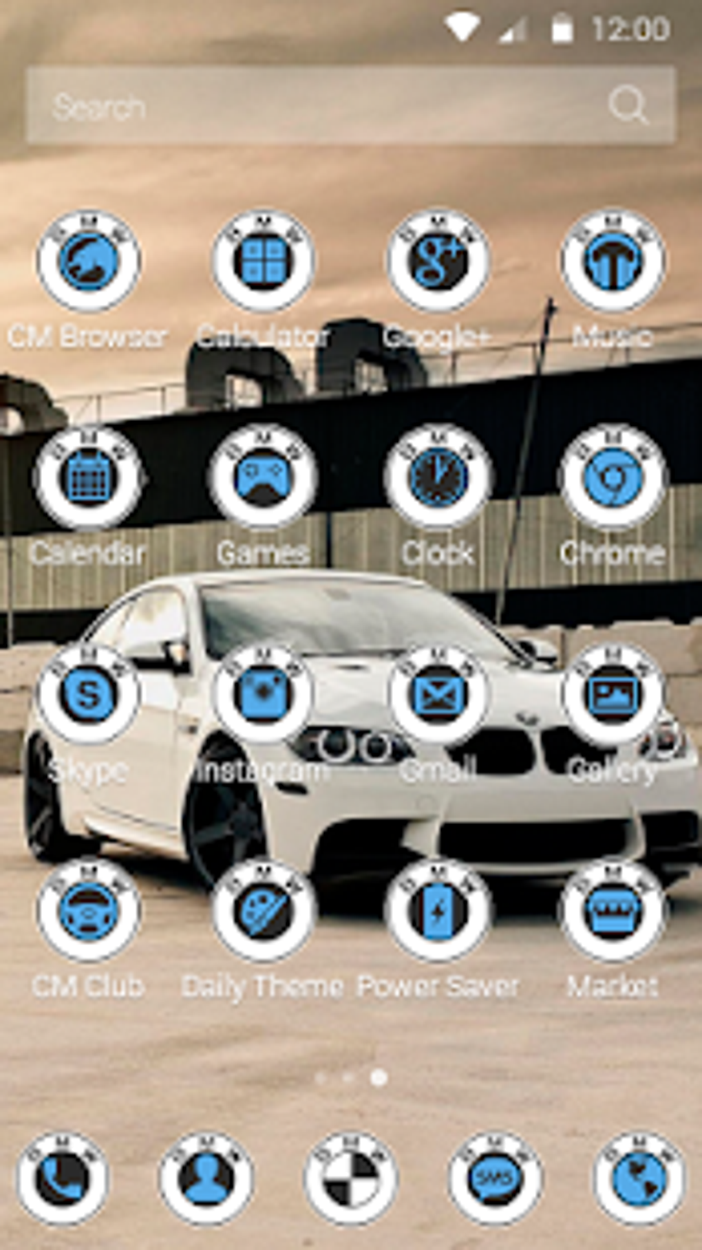 White BMW Theme APK for Android - Download