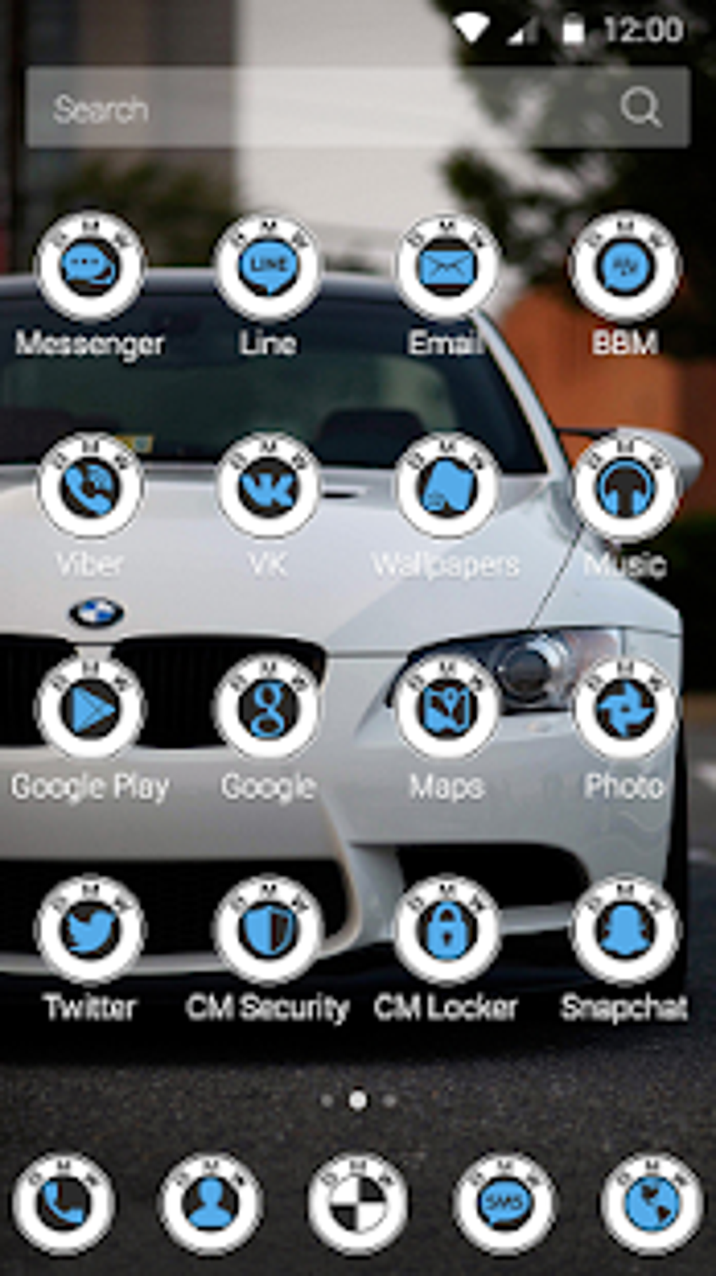 White BMW Theme APK para Android - Descargar