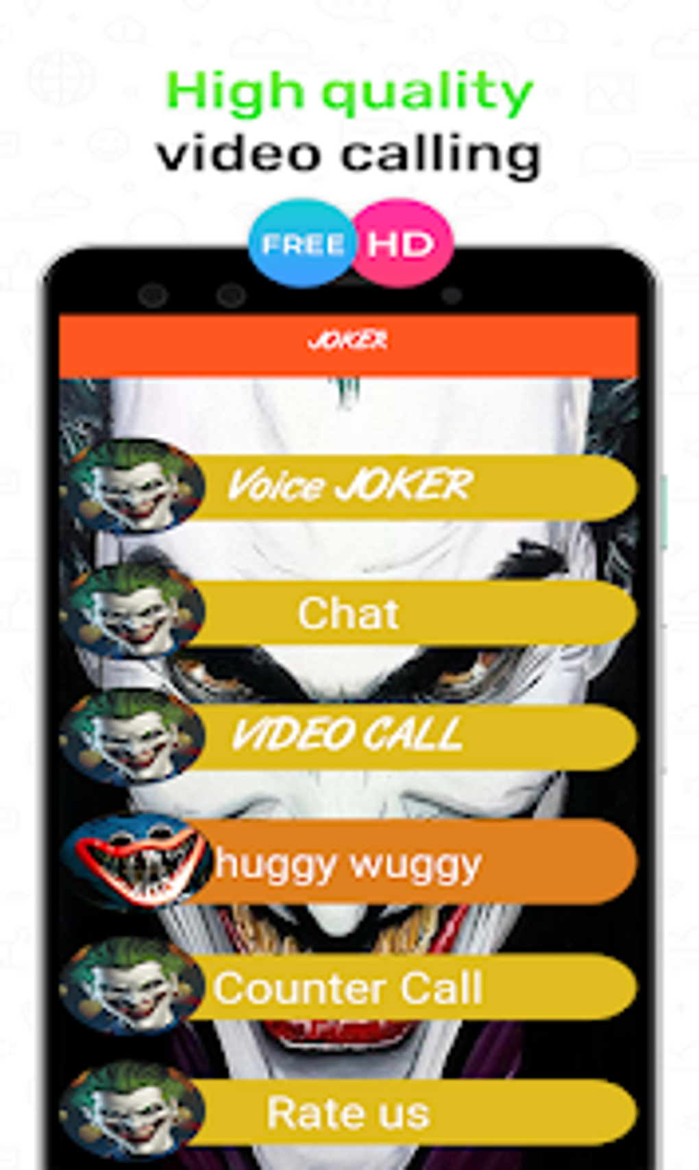 Villain Hero joker video call for Android - Download