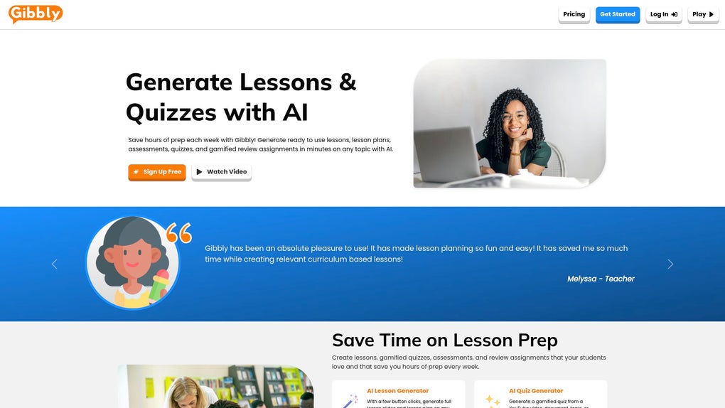 Gibbly for AI education: review, features & use cases