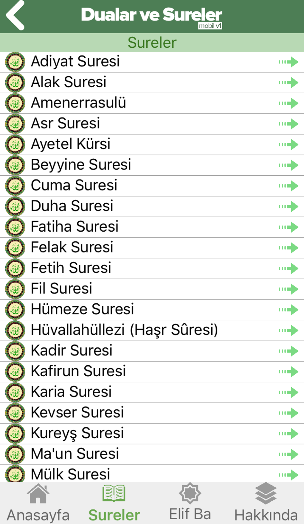 Dualar ve Sureler for Android - Download