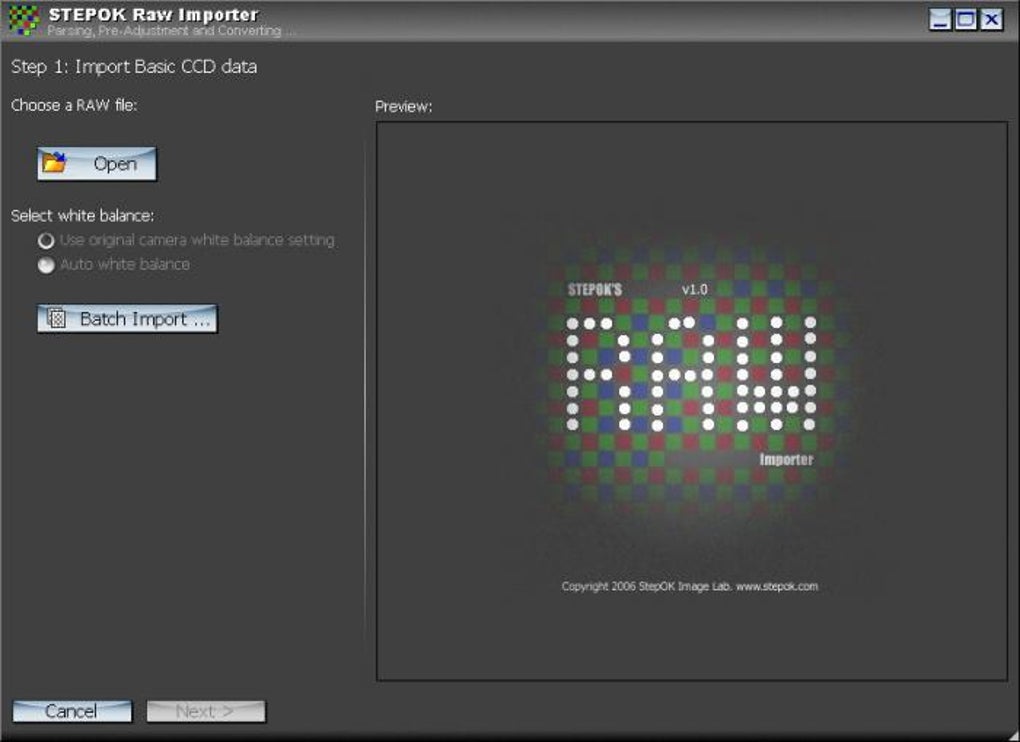 Stepok Raw Importer - Descargar