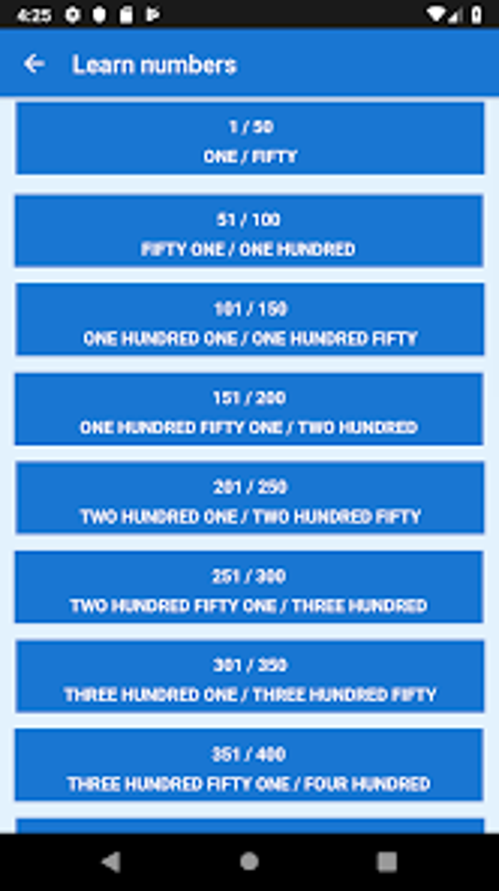 Learn Numbers In English F r Android Download