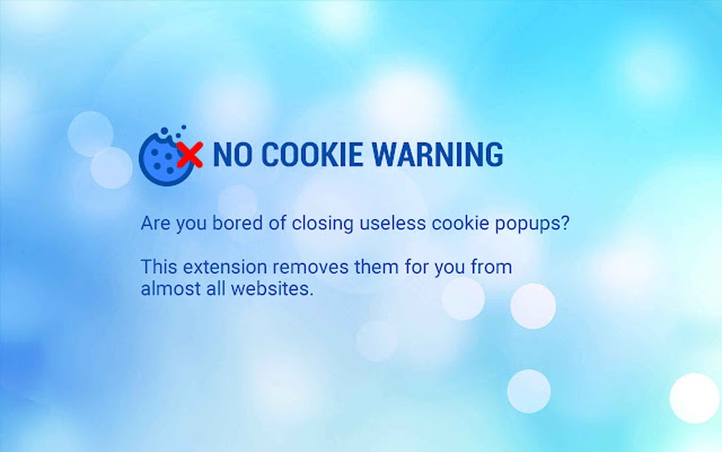No Cookie Warning para Google Chrome - Extensión Descargar