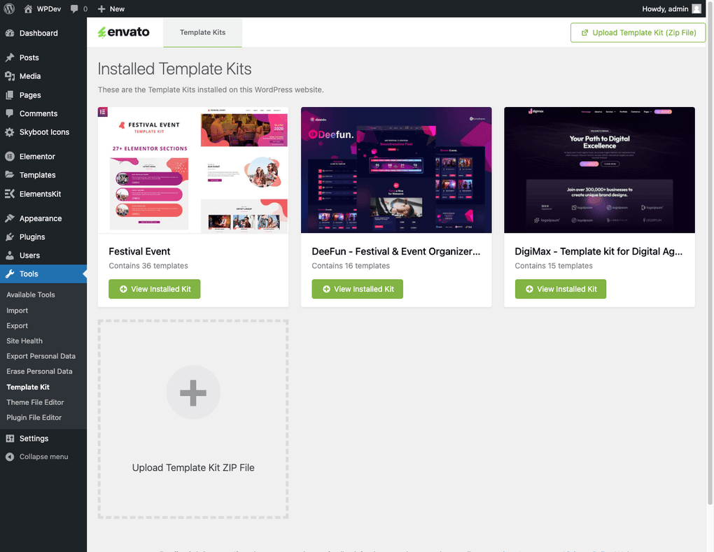 Template Kit 8211 Import para WordPress - Descargar