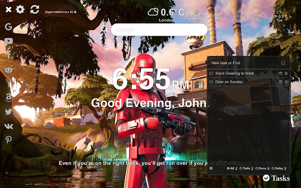 Fortnite x Star Wars HD Wallpapers for Google Chrome - Extension Download