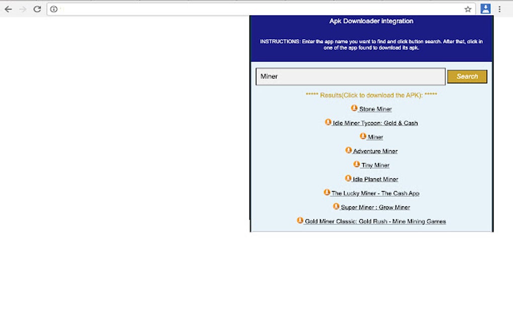 Apk Downloader manager for Android for Google Chrome - Extension Download
