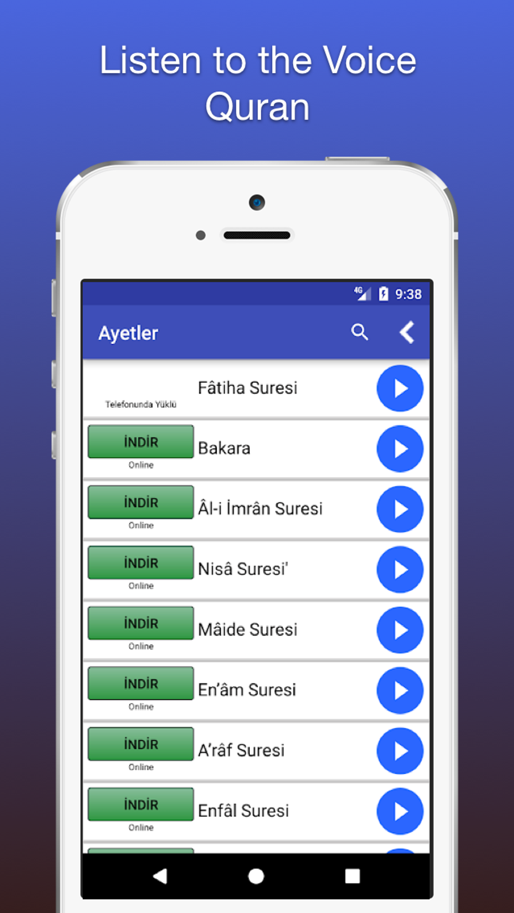 Listen to the Quran for Android - Download