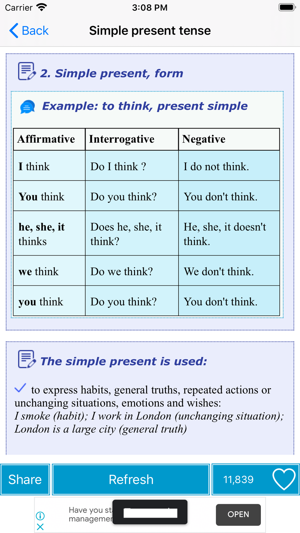 English Grammar in Use Test para iPhone - Descargar