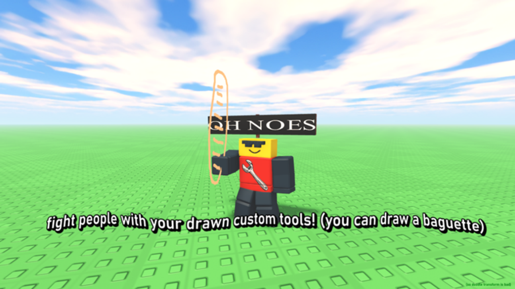 draw things and turn into them tools for ROBLOX - Game Download
