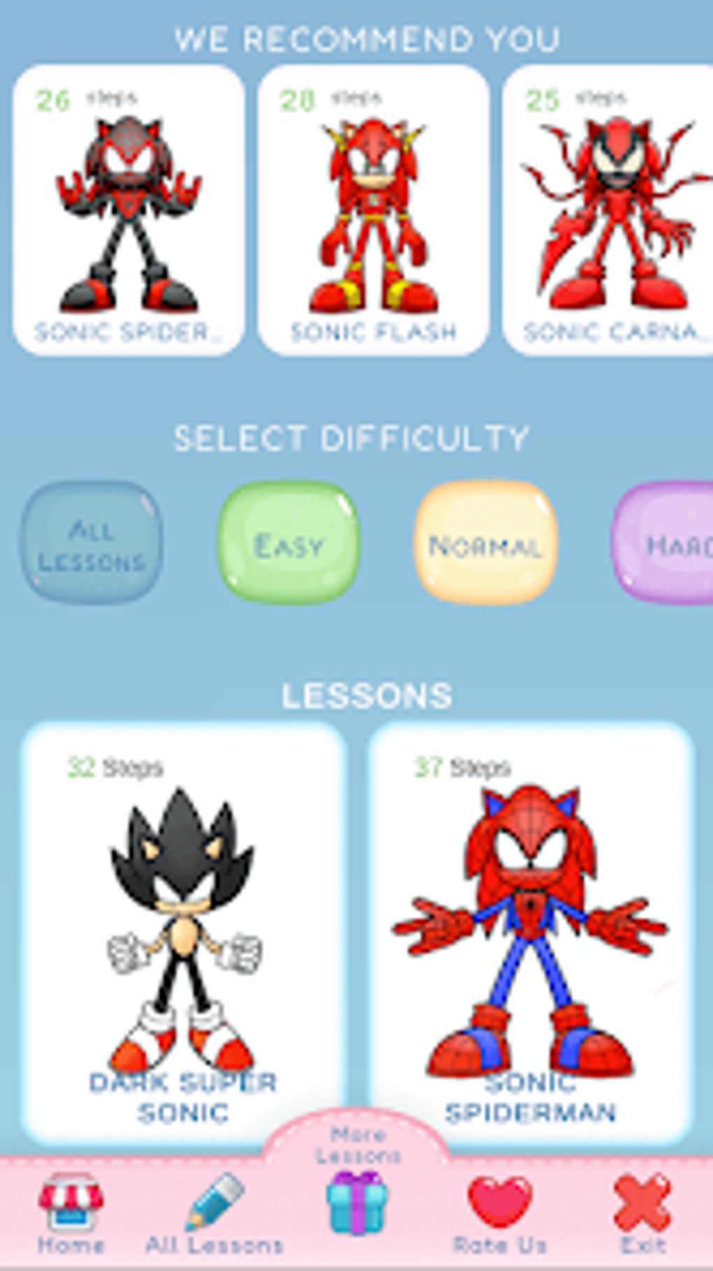 How to draw sonik สำหรับ Android - ดาวน์โหลด