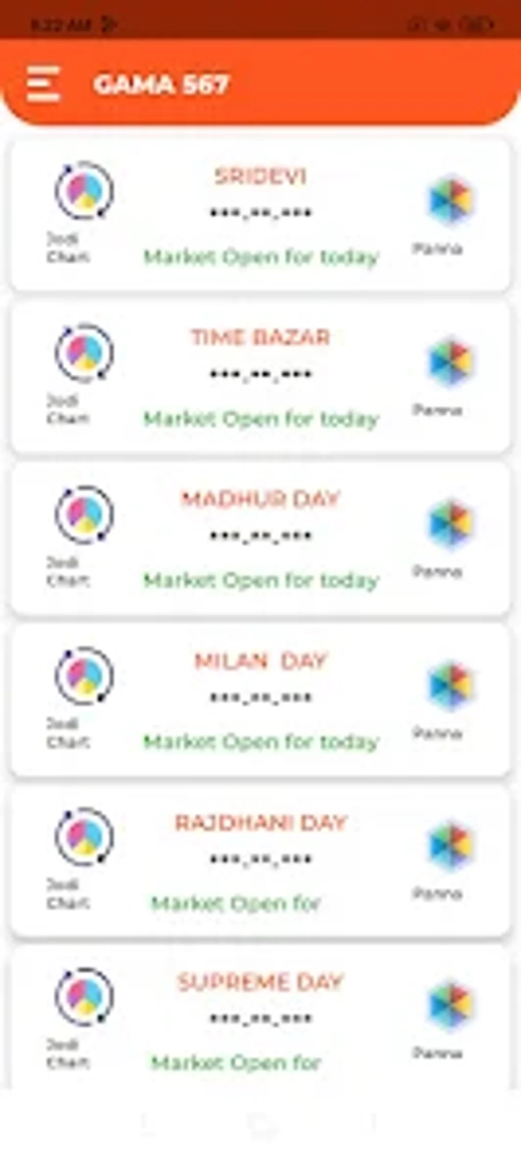 GAMA 567 Online Matka para Android - Descargar