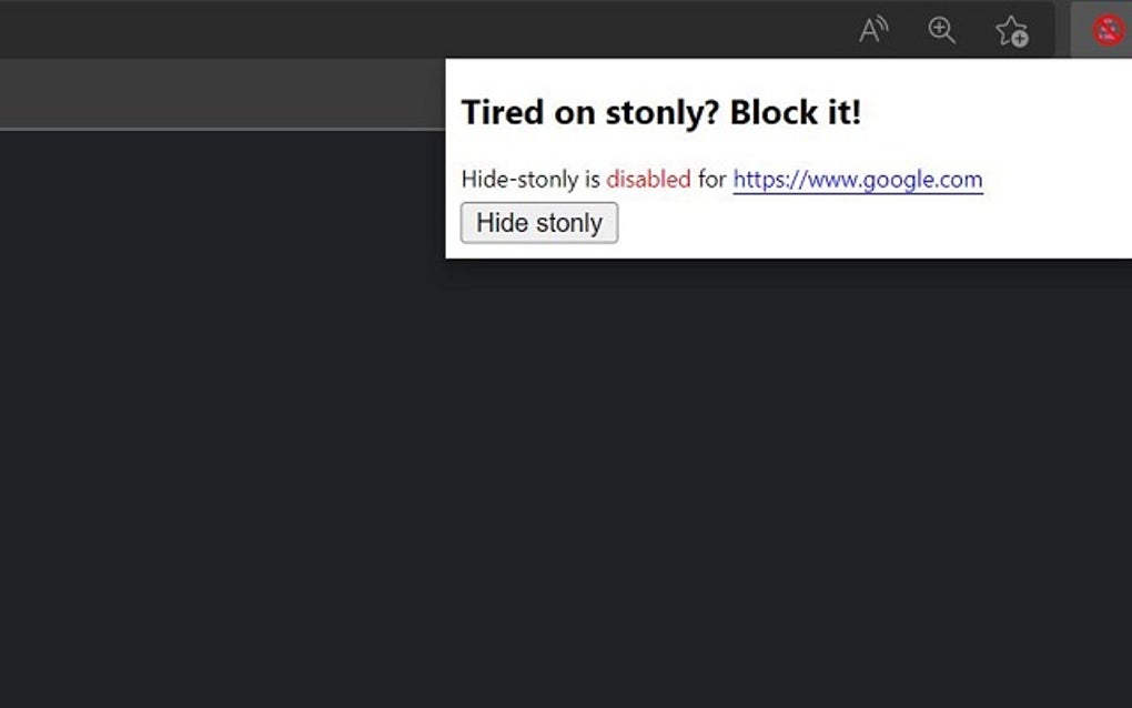Hide Stonly per Google Chrome - Estensione Download