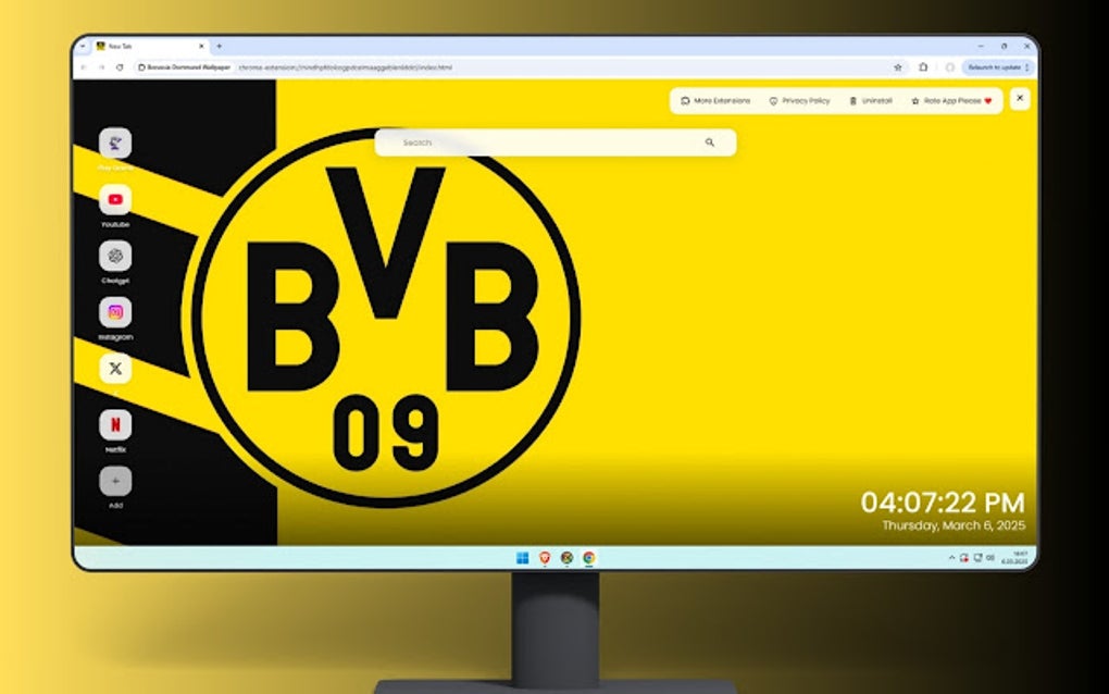 Borussia Dortmund Wallpaper สำหร บ Google Chrome ส วนขยาย ดาวน โหลด
