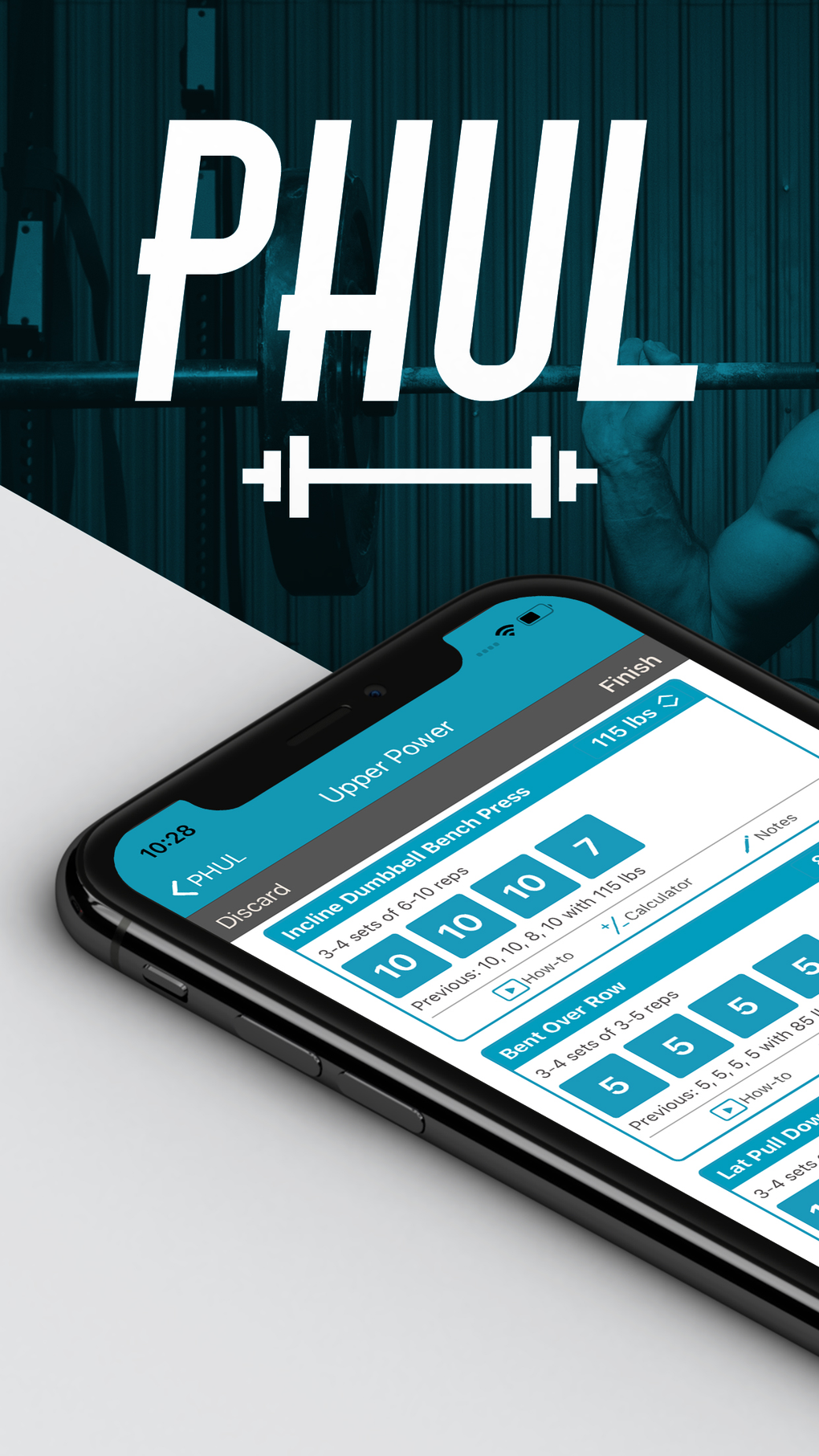 PHUL - Workout Tracker for iPhone - Download